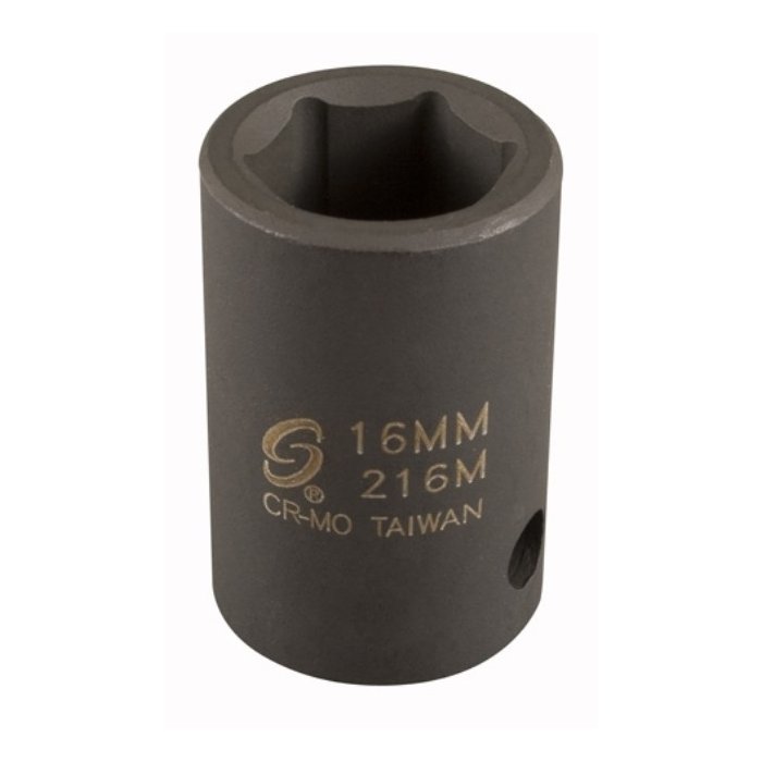 1016M 1/2in. Drive x 16mm Standard Impact Socket