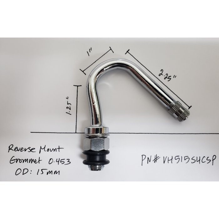 DL1SP13FR Chrome Duallyvalve Kit W/ Front Stems