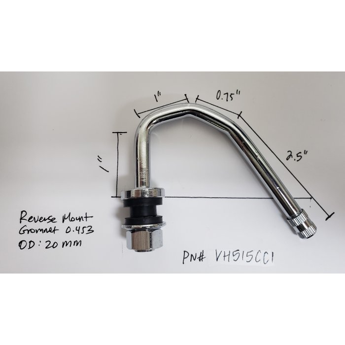 DL1FCFR Chrome Duallyvalve Kit w/ Front Stems